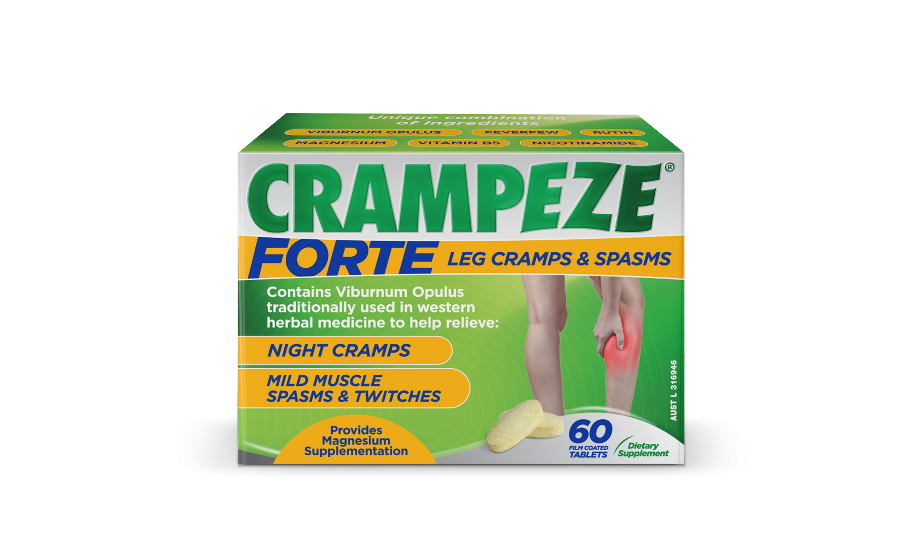 Buy Natralia Crampeze Forte 60 Tablets – Alive Pharmacy Warehouse
