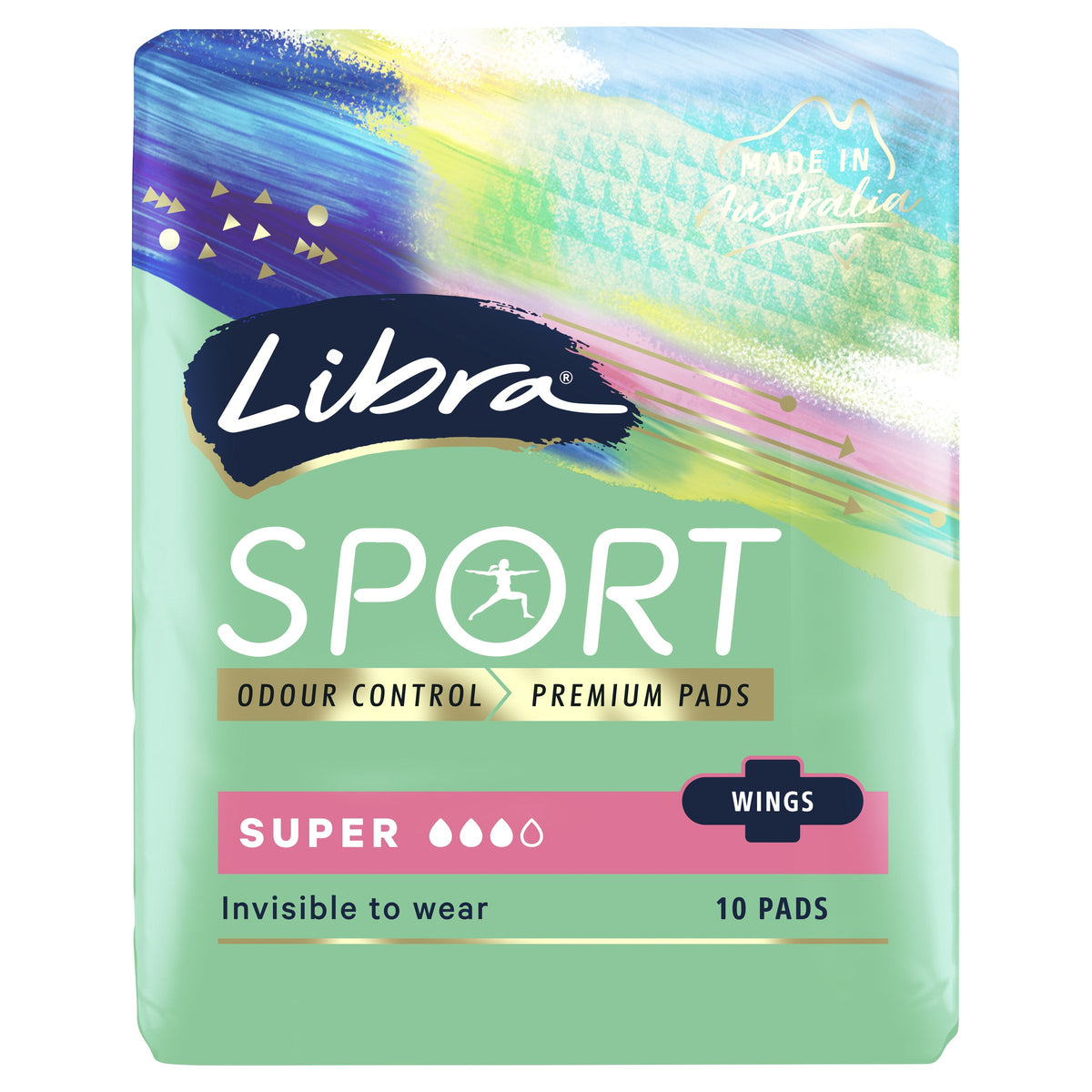 Buy Libra Pad Sport Super With Wings 10 Pack – Alive Pharmacy Warehouse