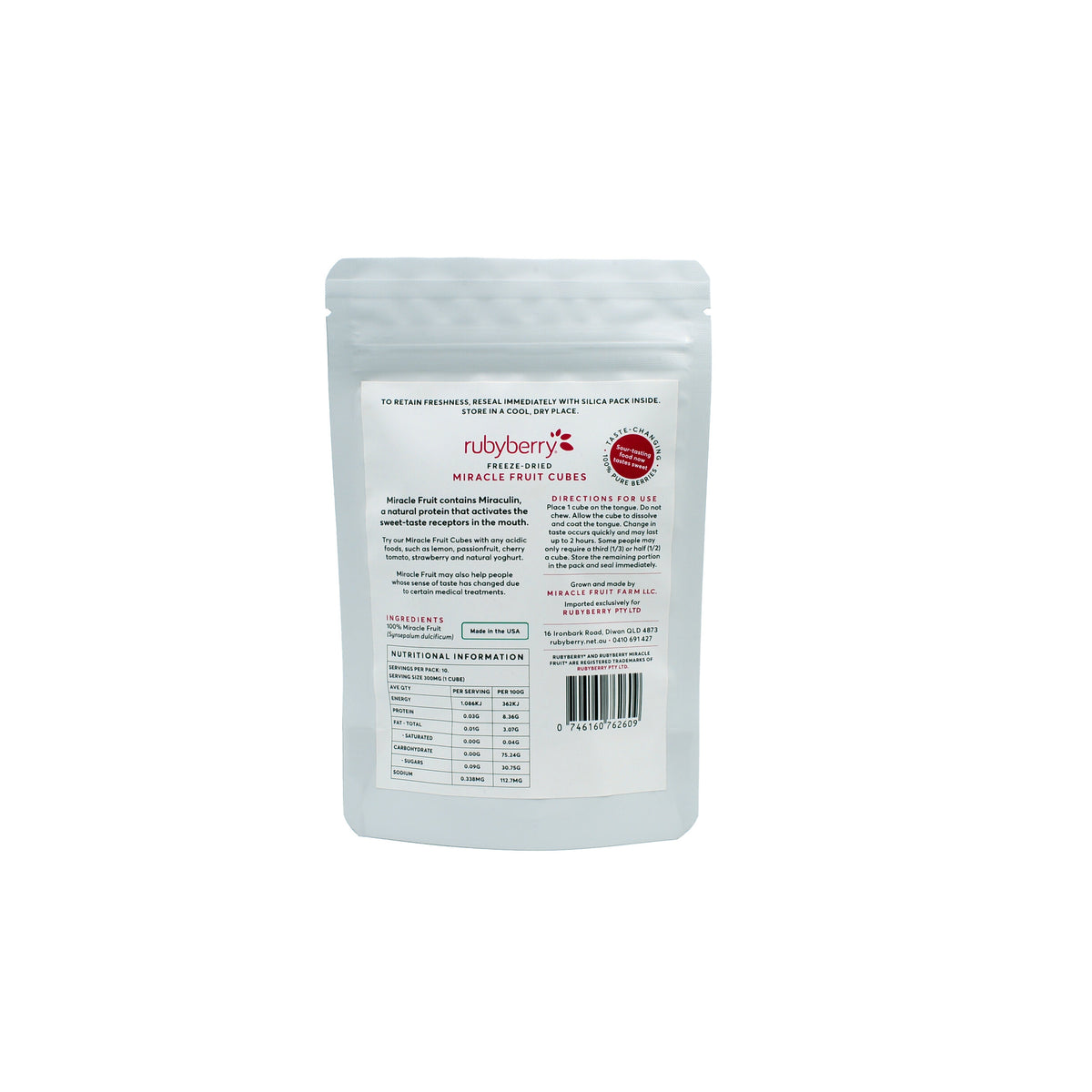 Buy Rubyberry Freeze Dried Fruit Cubes | Alive Pharmacy Warehouse